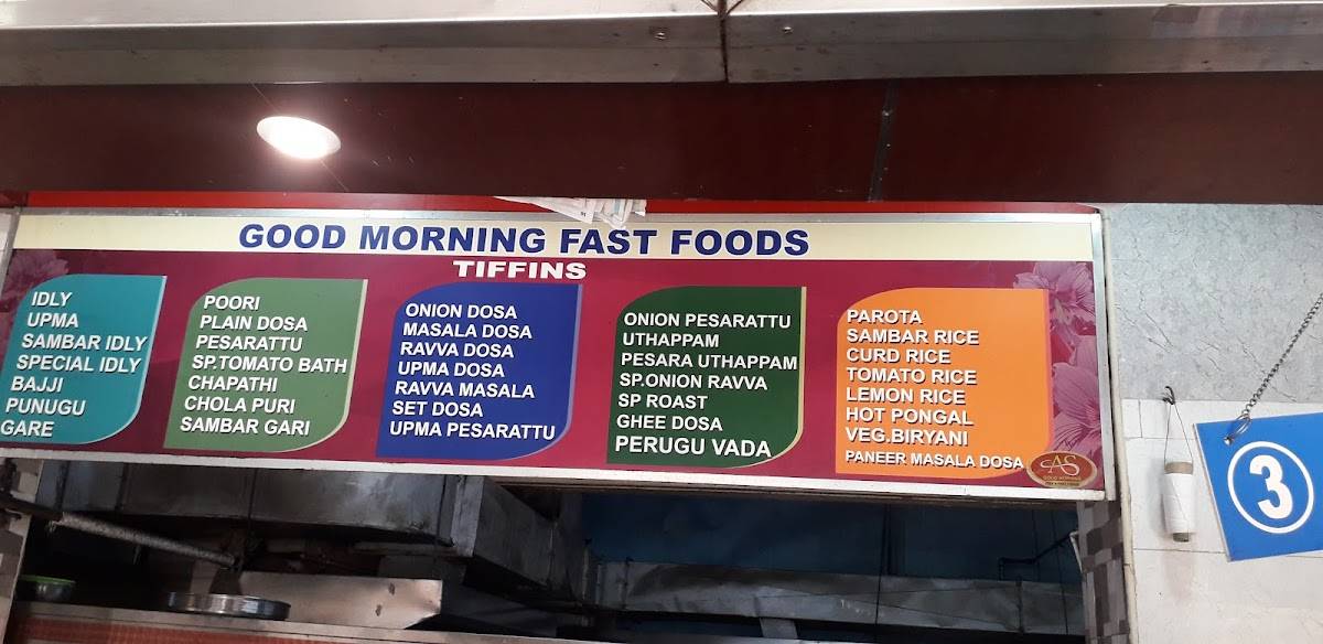 Menu at GOOD MORNING FAST FOODS, Vijayawada, 32-13-53/5