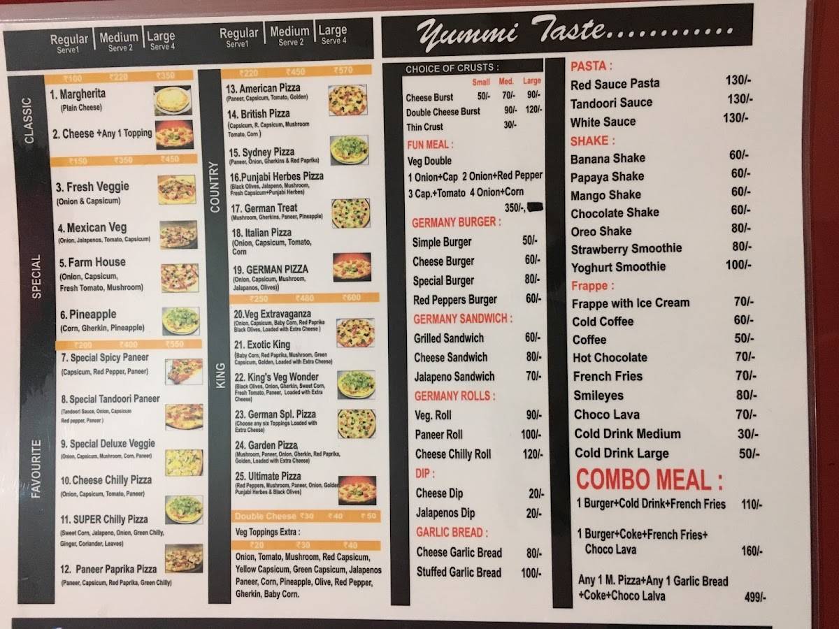 Menu at German Pizza Hut, Fatehgarh Sahib
