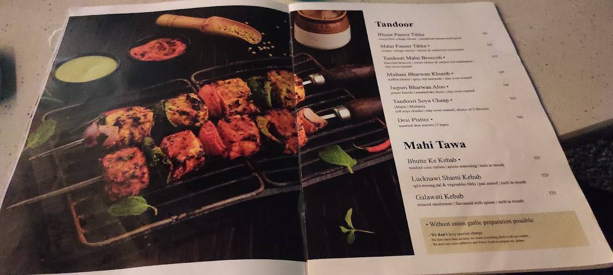 Menu at Indus Flavour, New Delhi, Roof Top