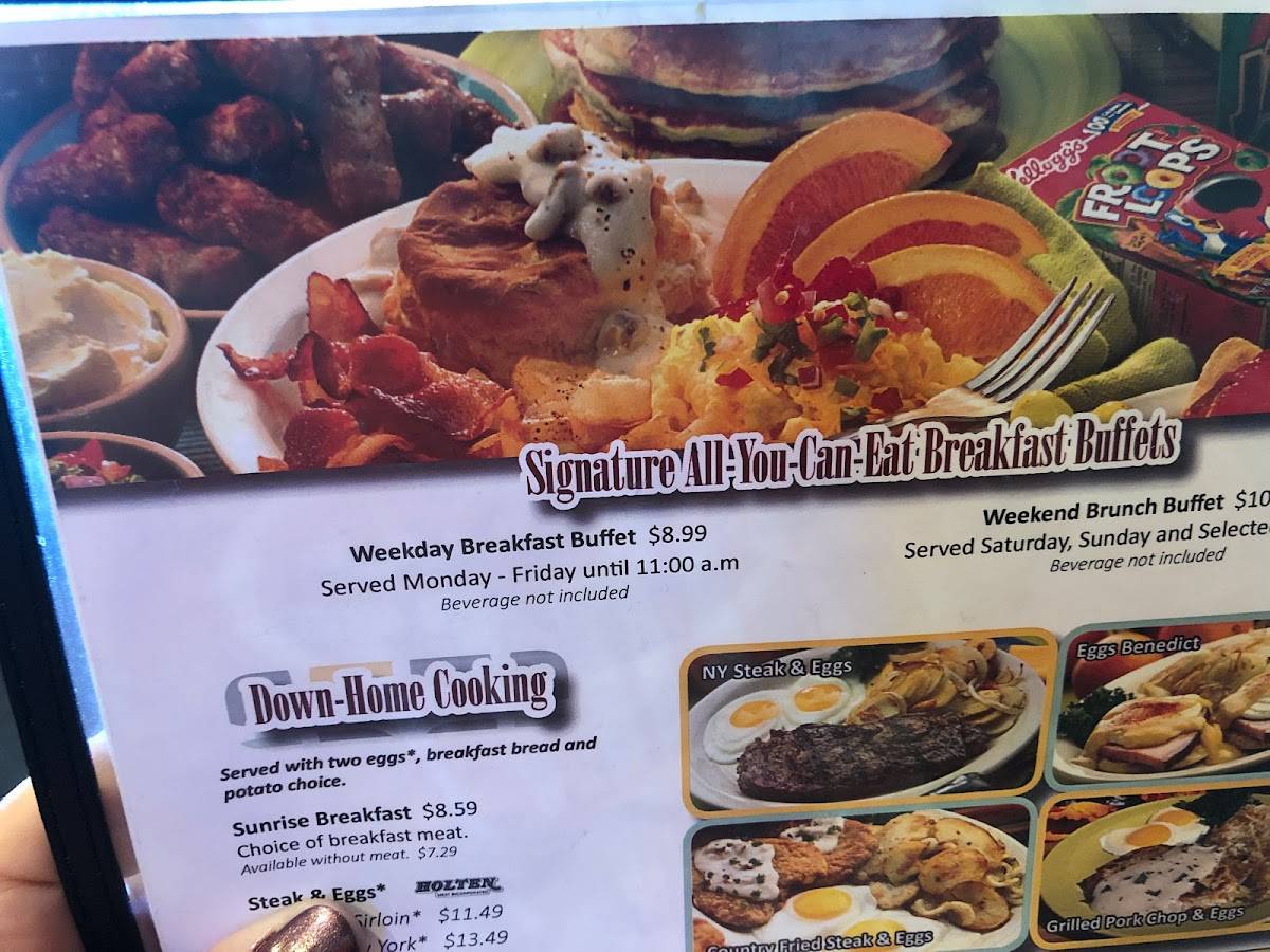 Menu at KJ's American Grille restaurant, Meridian