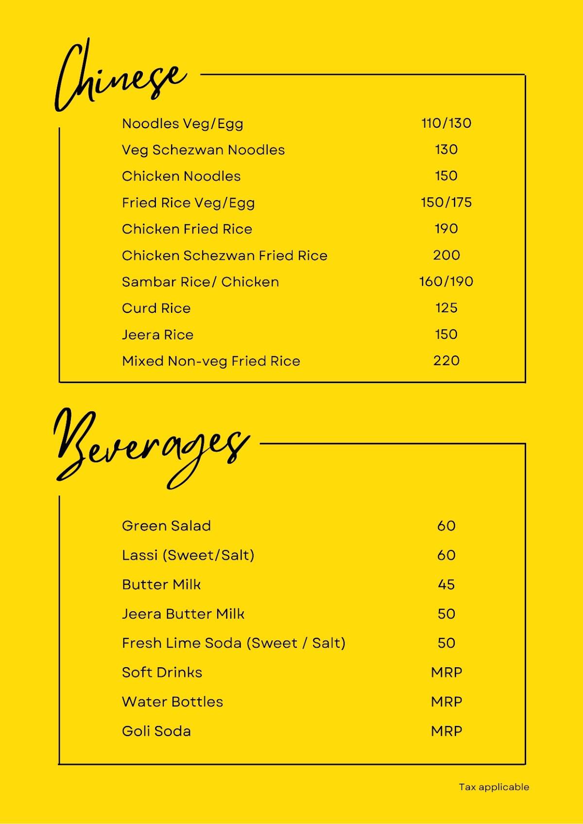 Menu at KVR RESTAURANT, Visakhapatnam, Main Road