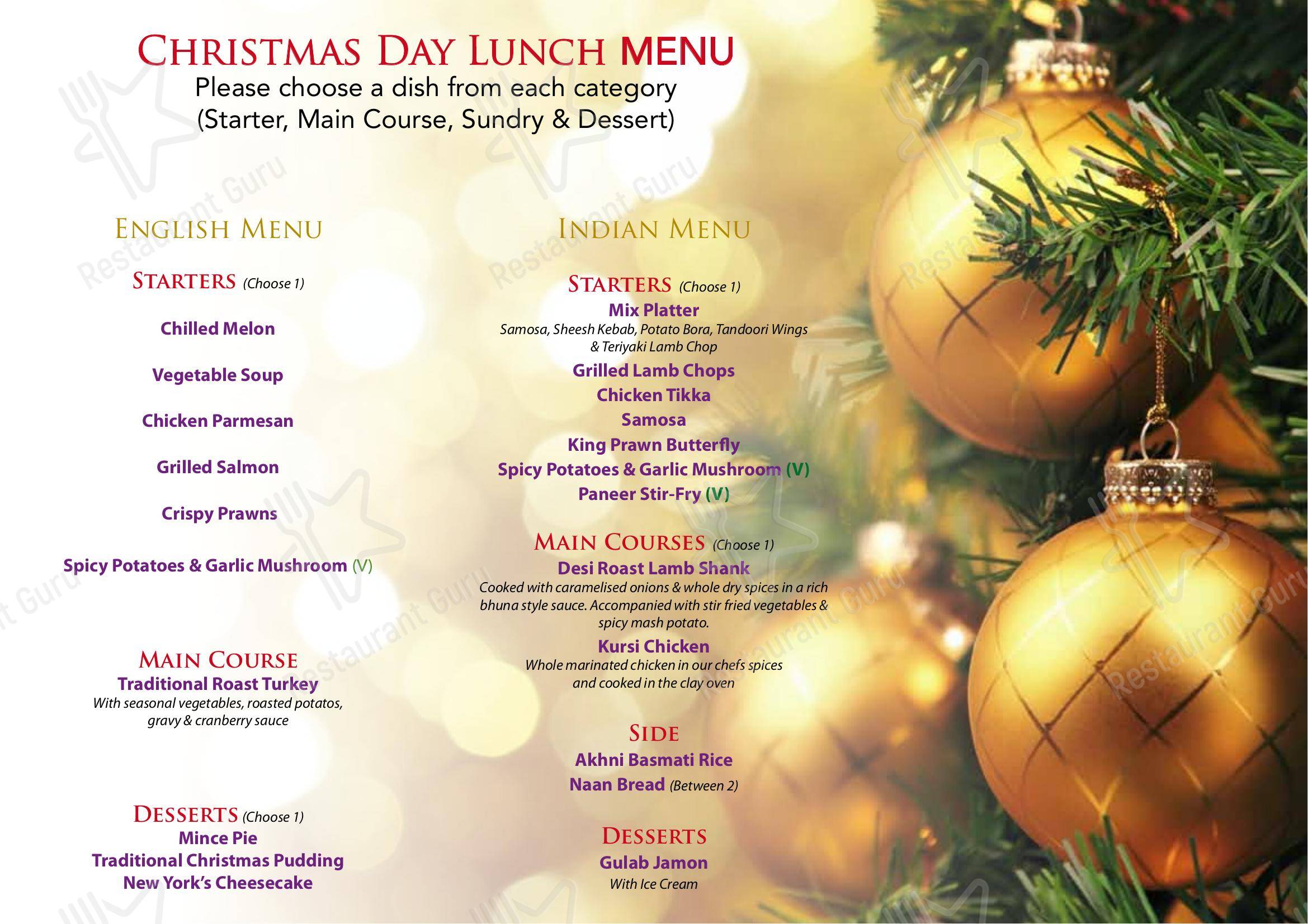 Menu at Khan's Kitchen restaurant, Burntwood, Bridge Cross Rd