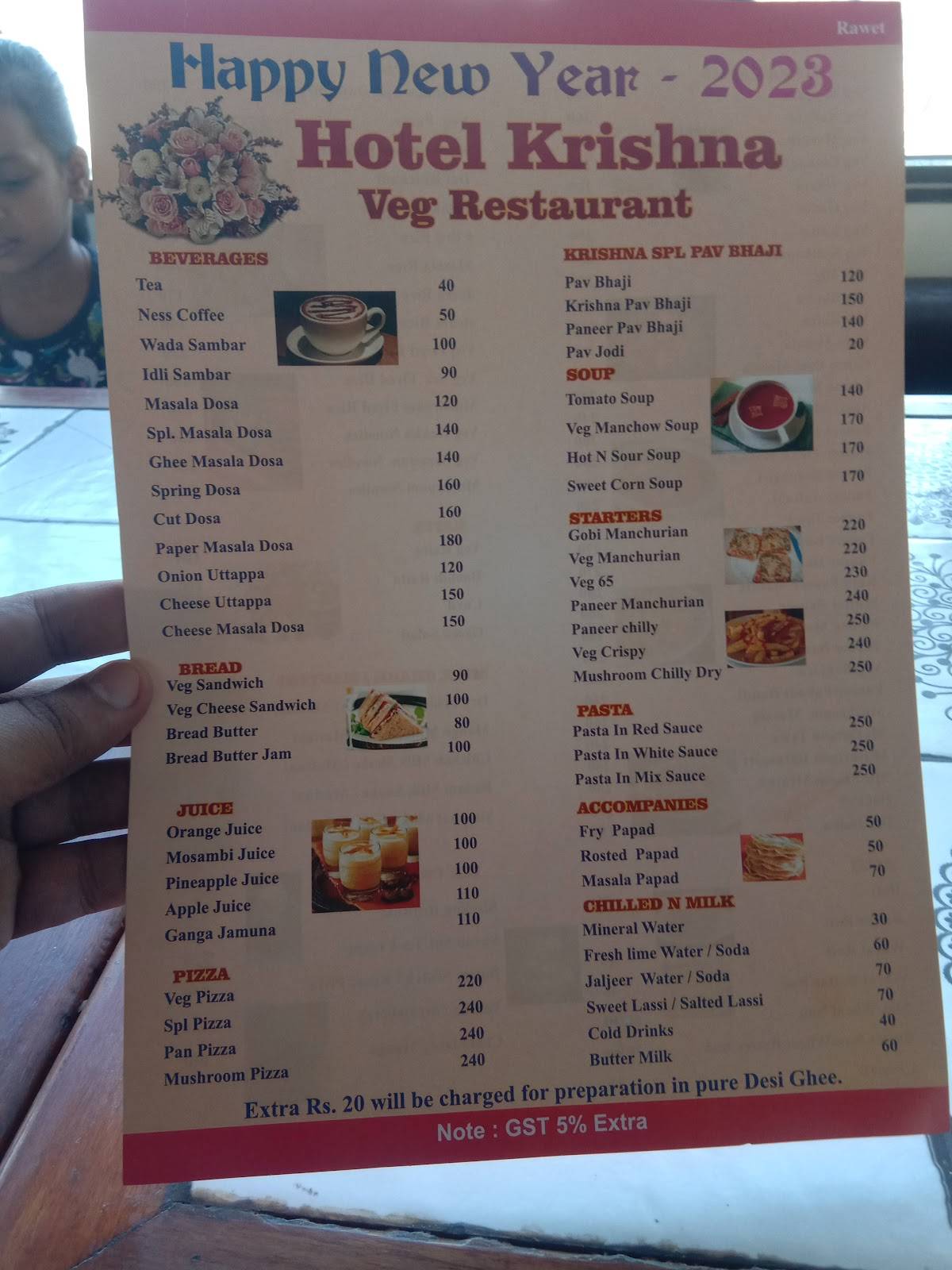 Menu at Krishna Veg, Dehu Road, Kiwale Rd