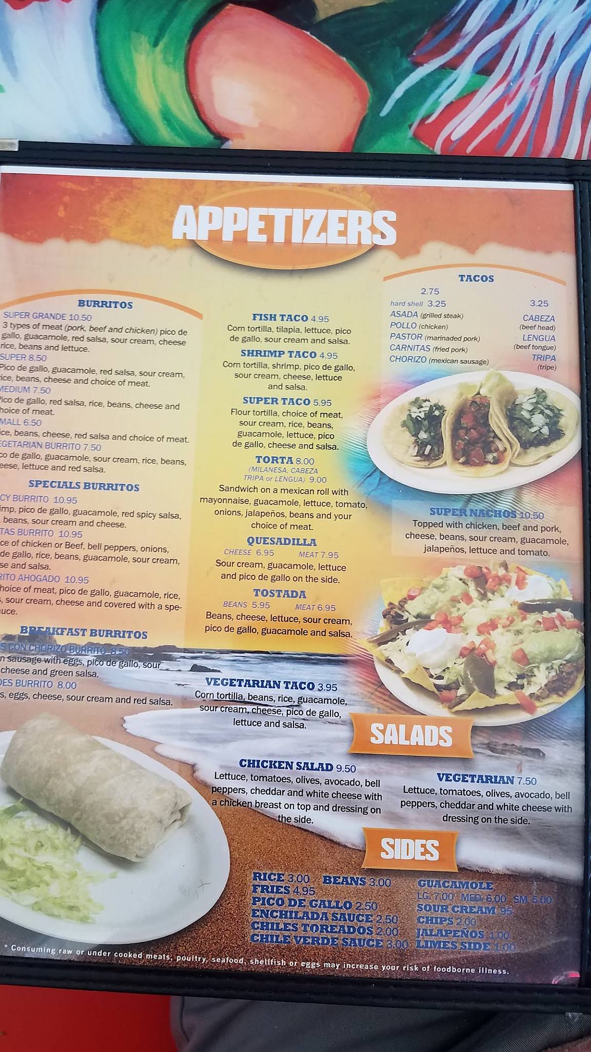 Menu at La Roca Mexican Restaurant, Newport