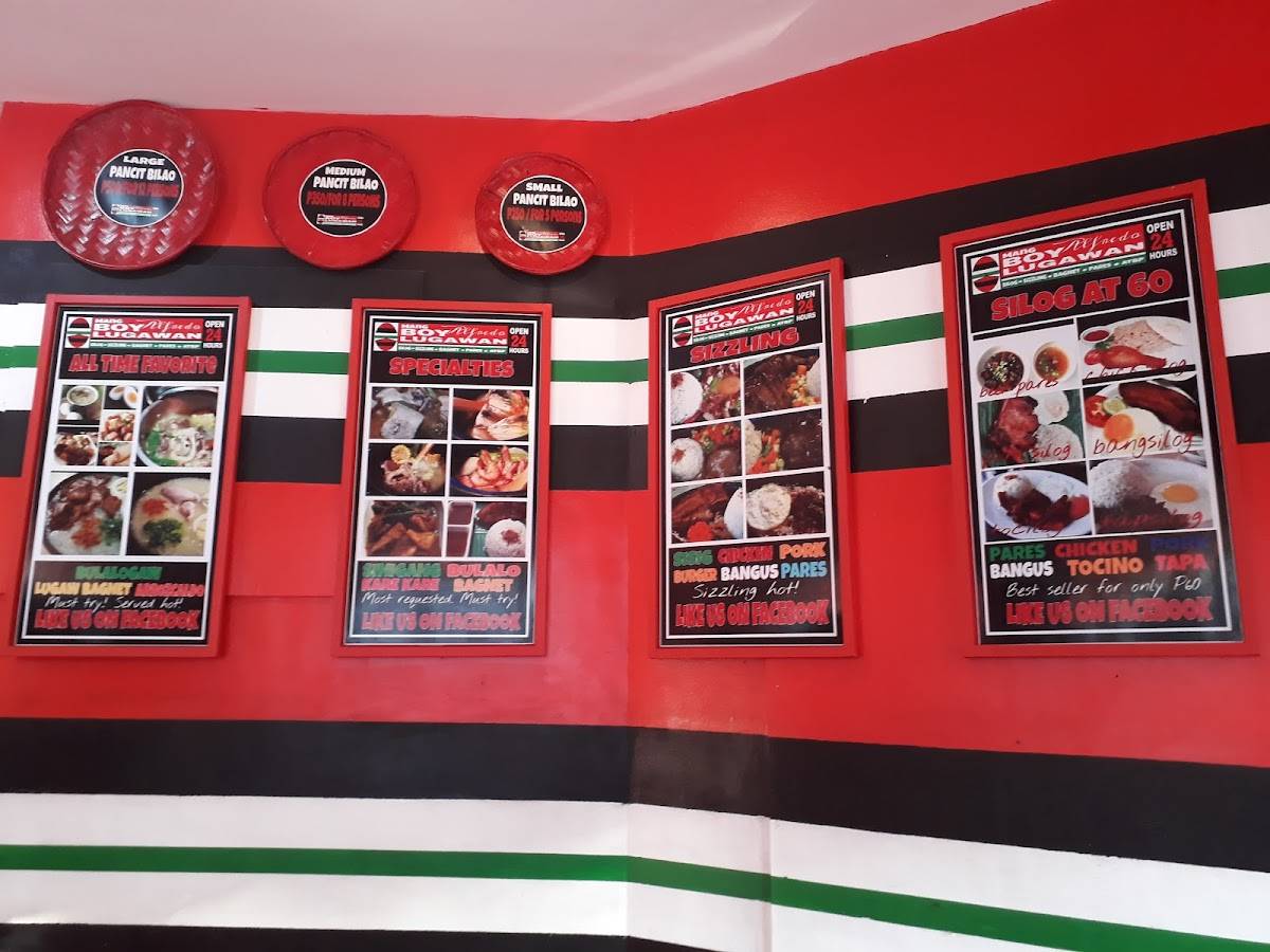 Menu at Mang Boy Alfredo Lugawan - Kingspoint restaurant, Quezon City