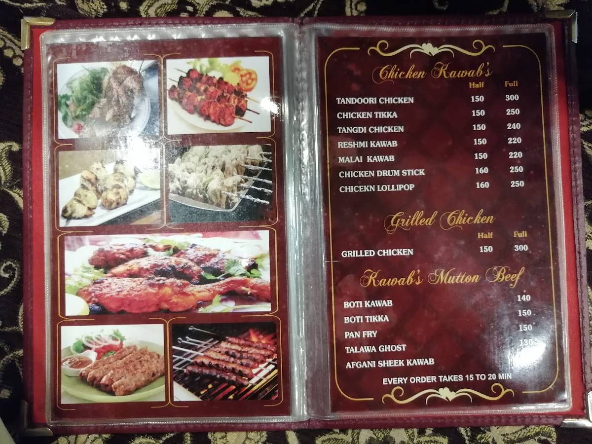 Menu at MORNING STAR MASHA ALLAH MANDI, Hyderabad, 17 - 3 - 126