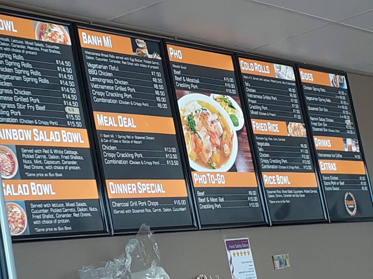 Menu at Nammi Vietnamese Richmond Village restaurant, Marleston