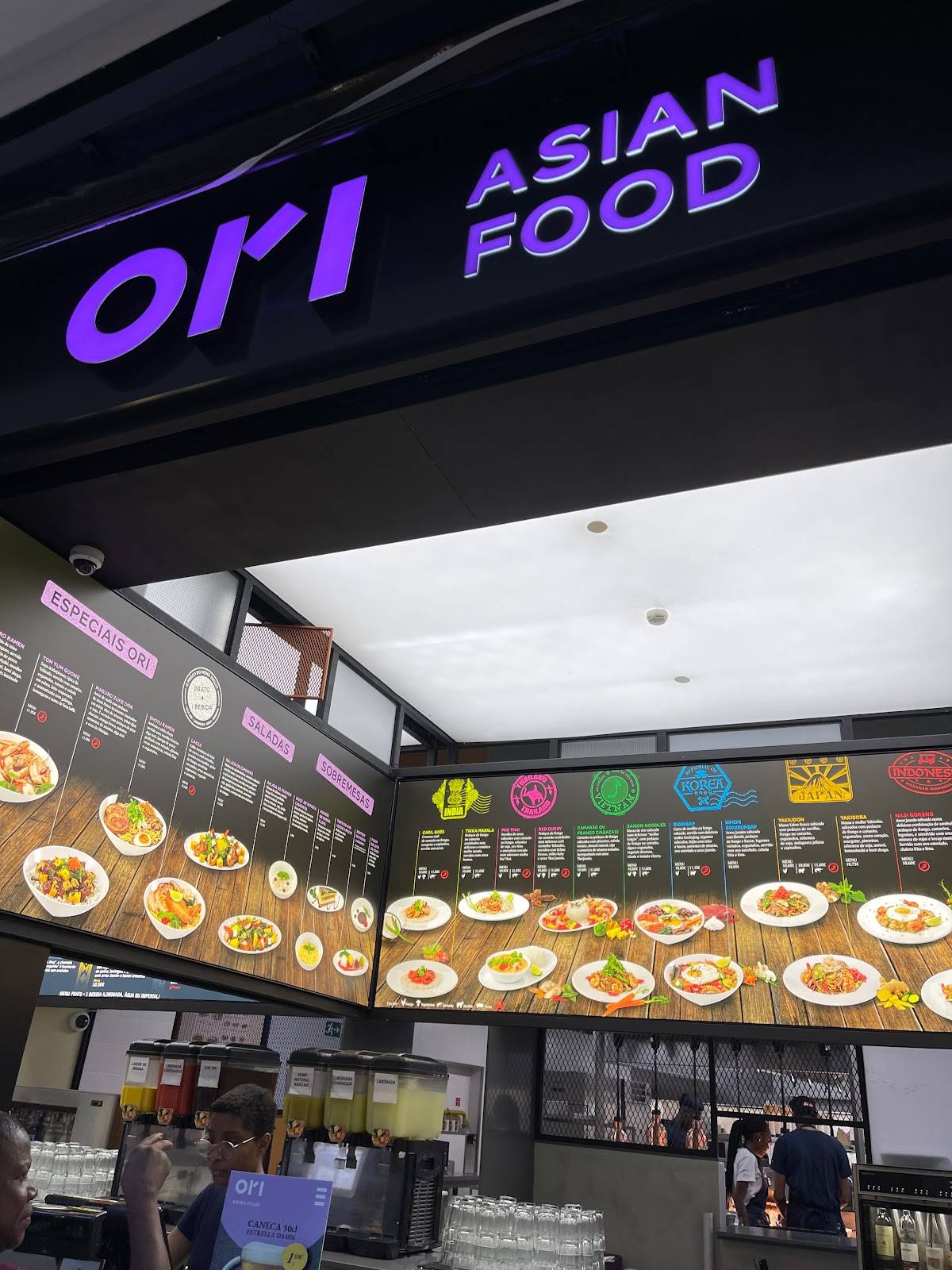 Carta del restaurante Ori Asian Food Colombo, Lisboa, Colombo Shopping ...