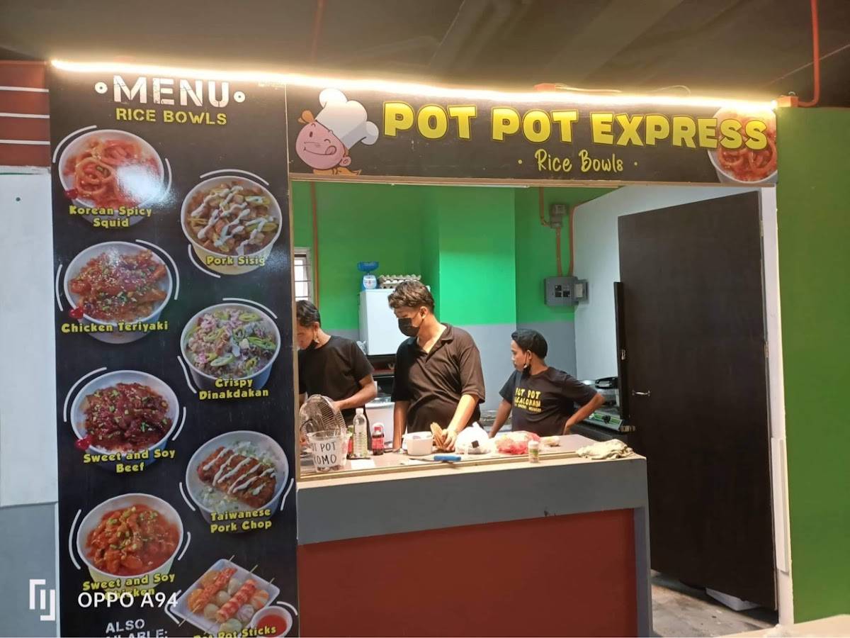 Menu at Pot Pot Express restaurant, Manila