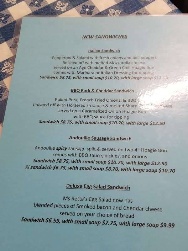 Menu at Ranch House Cafe, Leesville