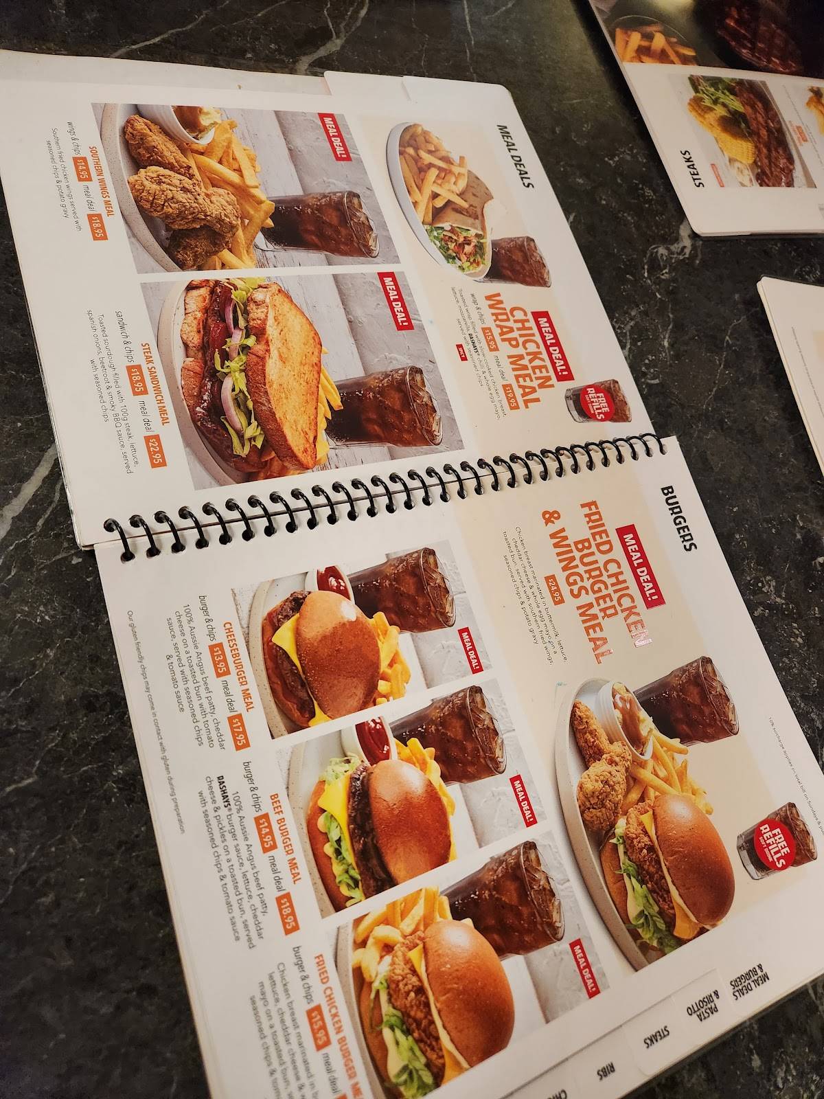 Menu at Rashays - Logaholme Hyperdome restaurant, Shailer Park