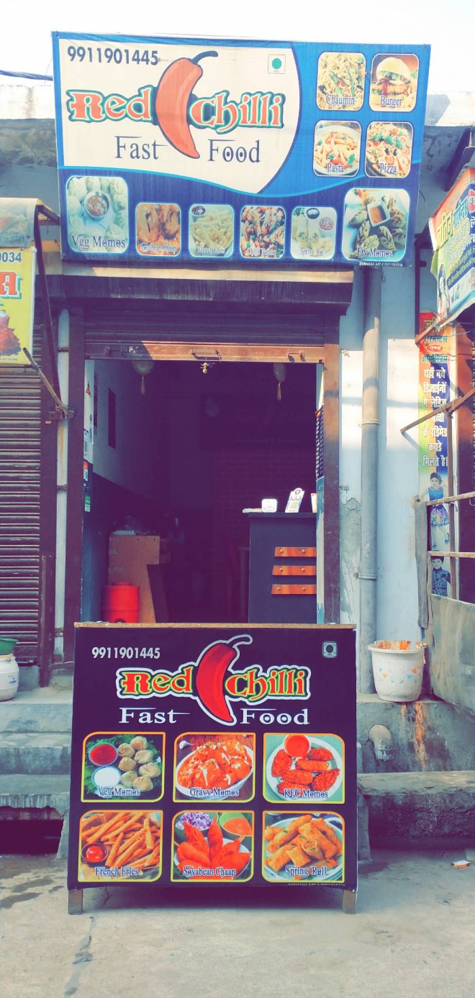 Menu at Red Chilli Fast Food, Delhi, Shop No.4 Oppsite MCD Park