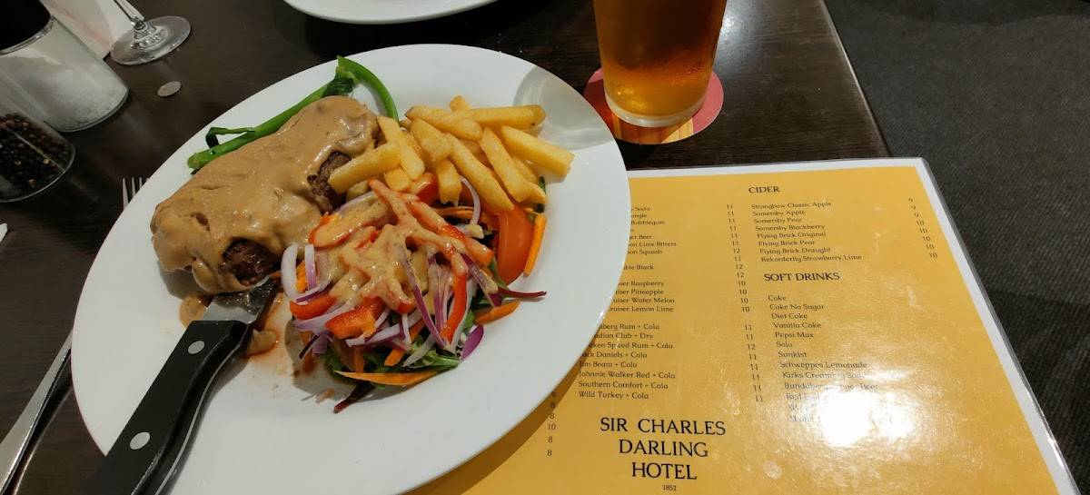 Menu at Sir Charles Darling Hotel restaurant, Geelong