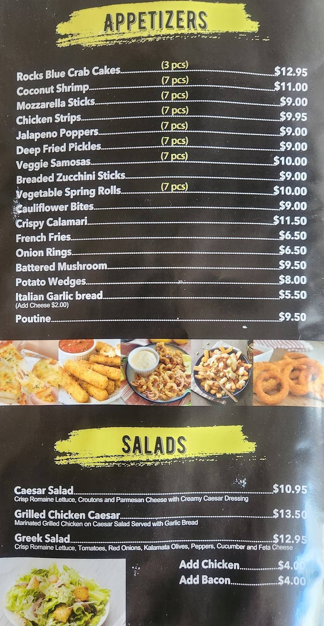 Menu at Sutha's Pizza Bar & Grill, Quinte West