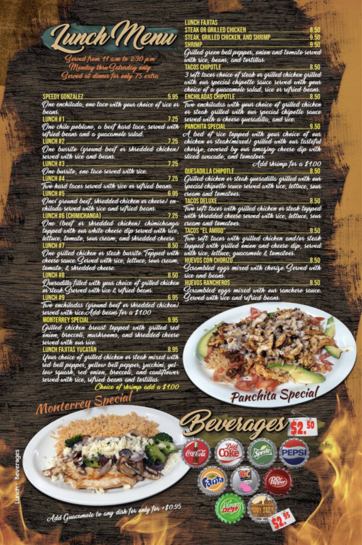 Menu at Uncle Tito’s Mexican Grill - Mogadore restaurant, Mogadore