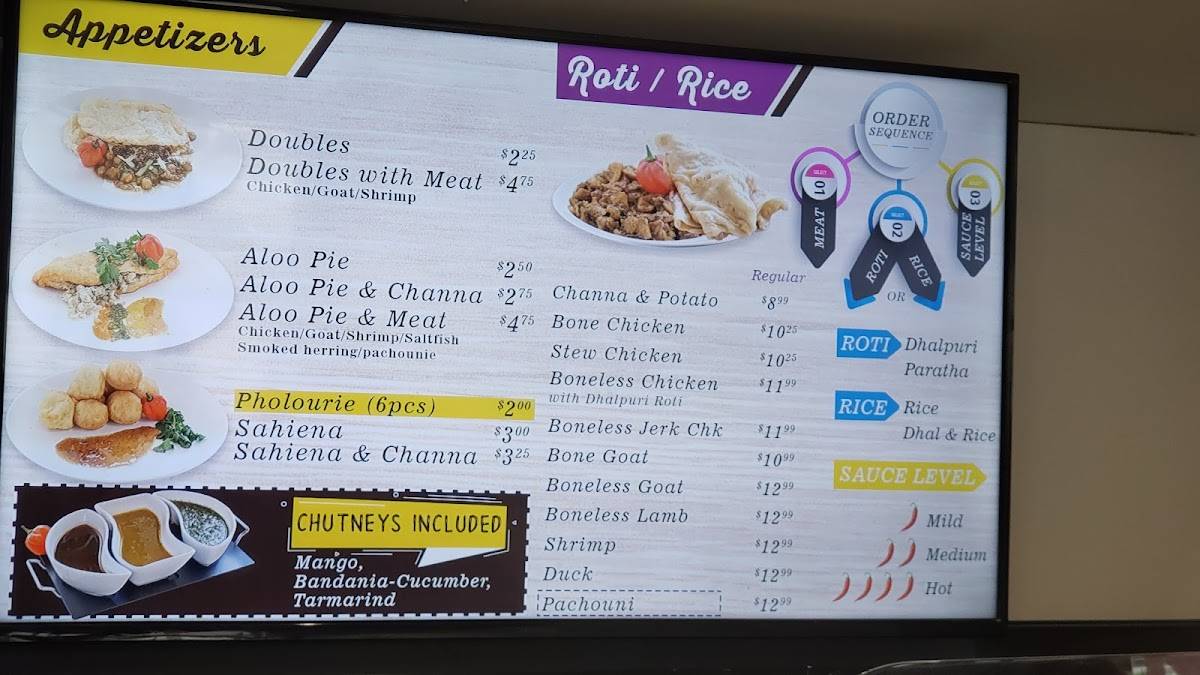 Menu at Wicked Carib, Caribbean Food Culture restaurant, Toronto