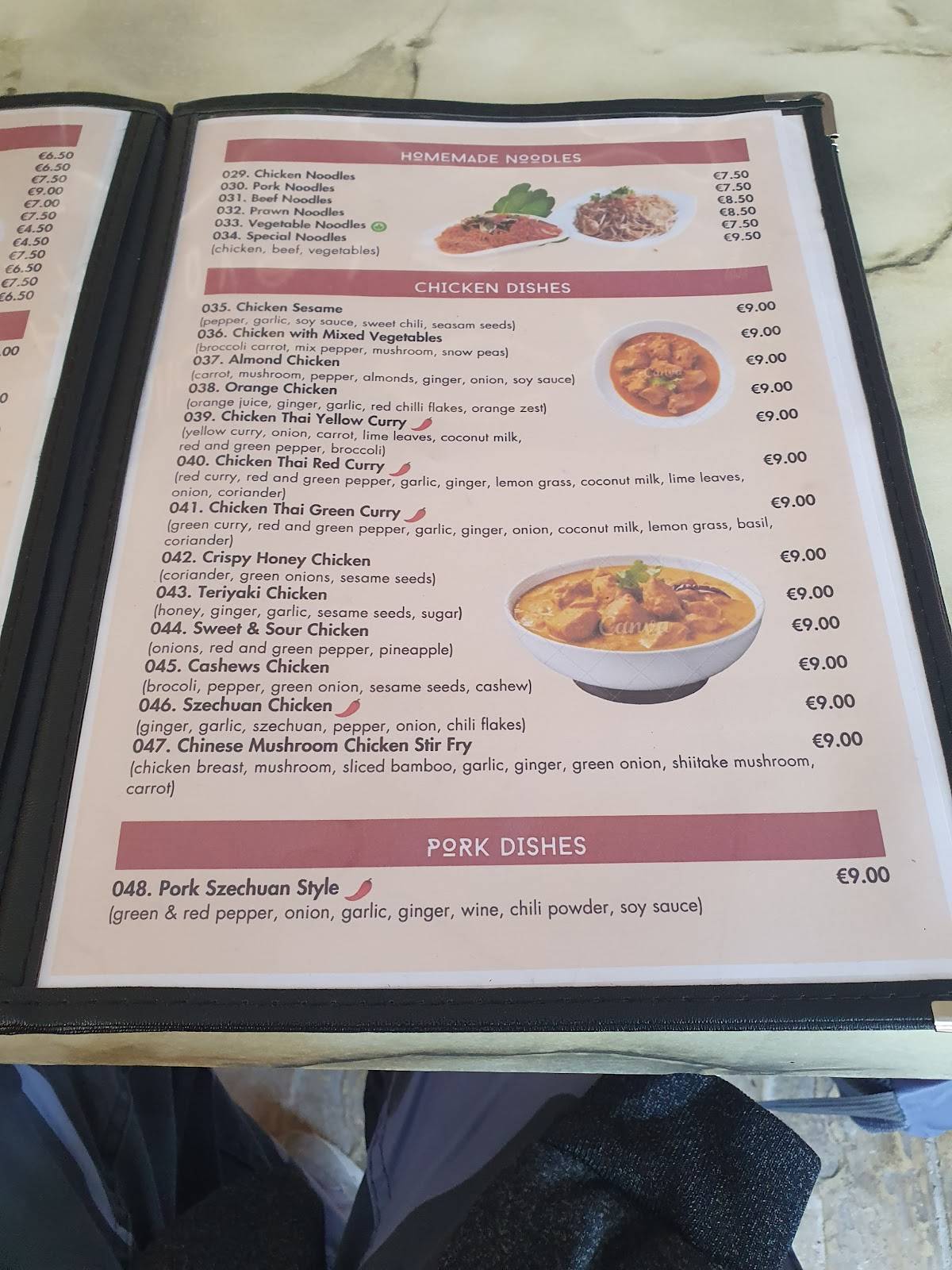 Menu at Wok-Sun Paphos, Paphos
