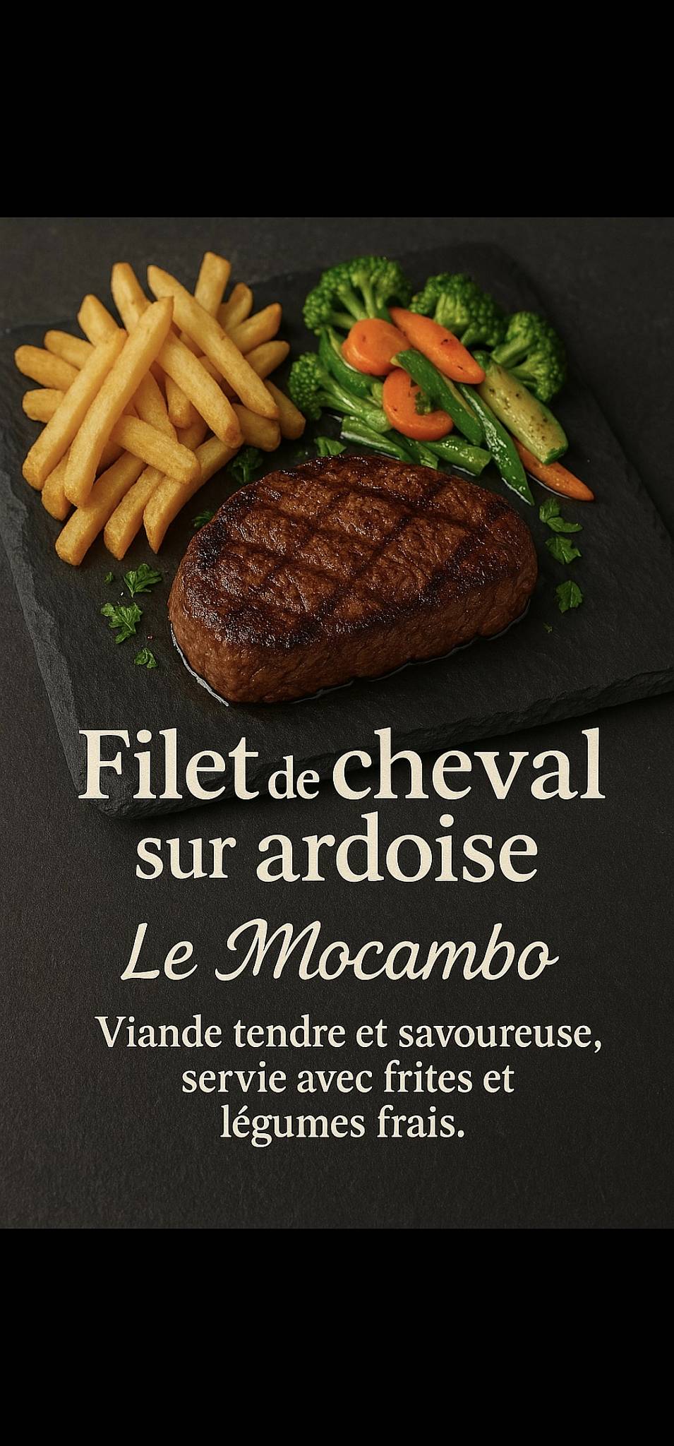 Menu au Restaurant le mocambo, La Chaux-de-Fonds, Av. Léopold-Robert 79