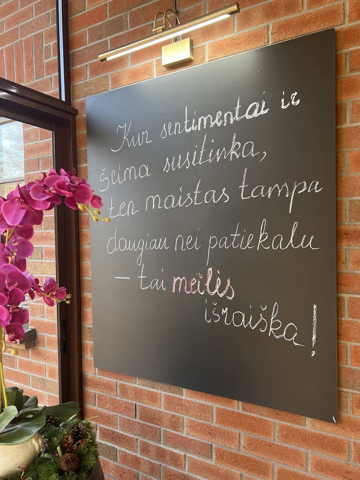 Speisekarte von Restoranas Sentimentai - Vasaros rezidencija Karklėje ...
