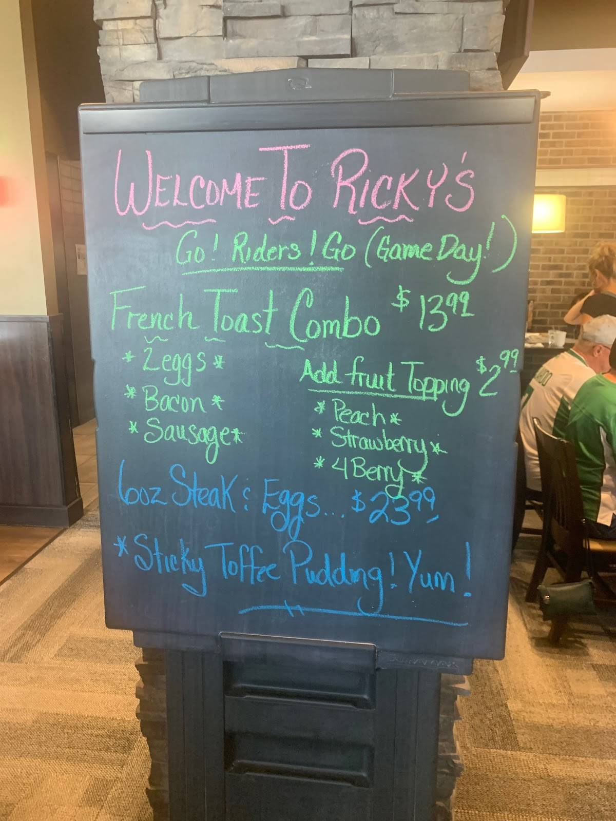Menu at Ricky's All Day Grill - Grasslands restaurant, Regina, Harbour ...