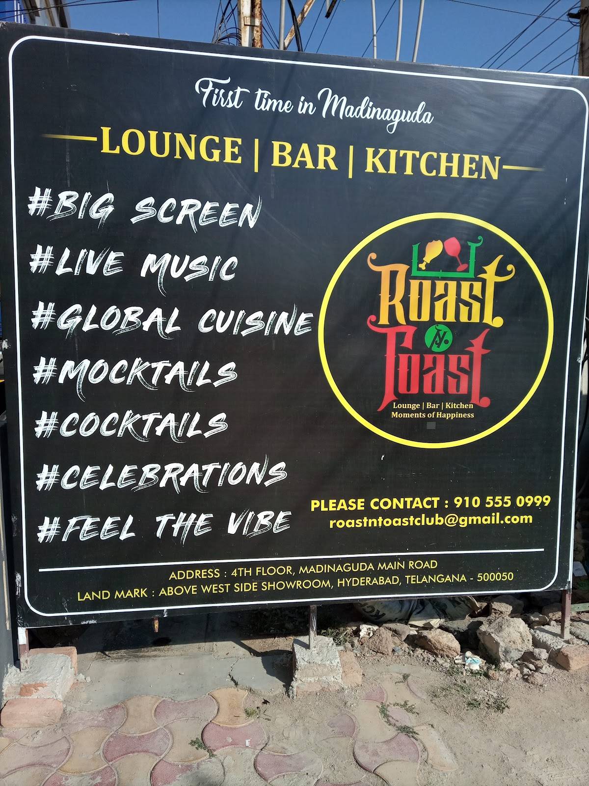 Menu at Roast N Toast - Lounge Bar Kitchen, Hyderabad