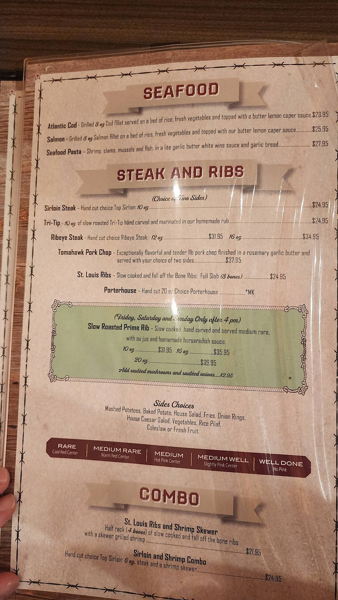 Menu at Rocking K Ranch pub & bar, Hemet