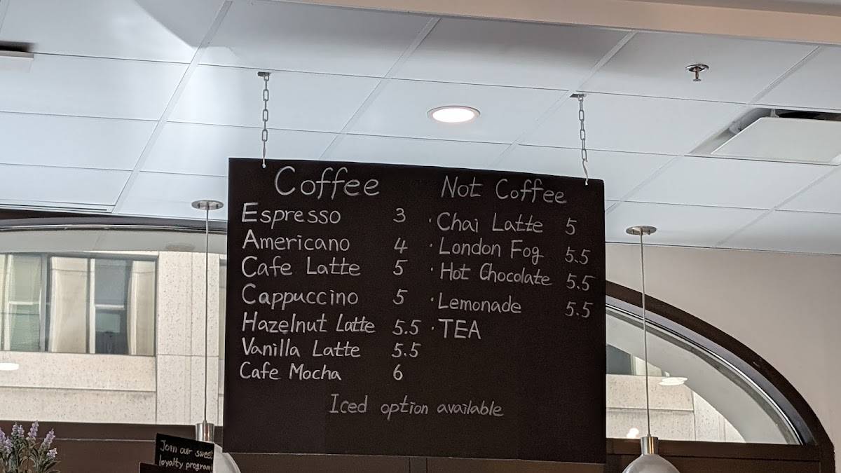 Menu at Rocky Dessert Market (Dessert Café), Calgary
