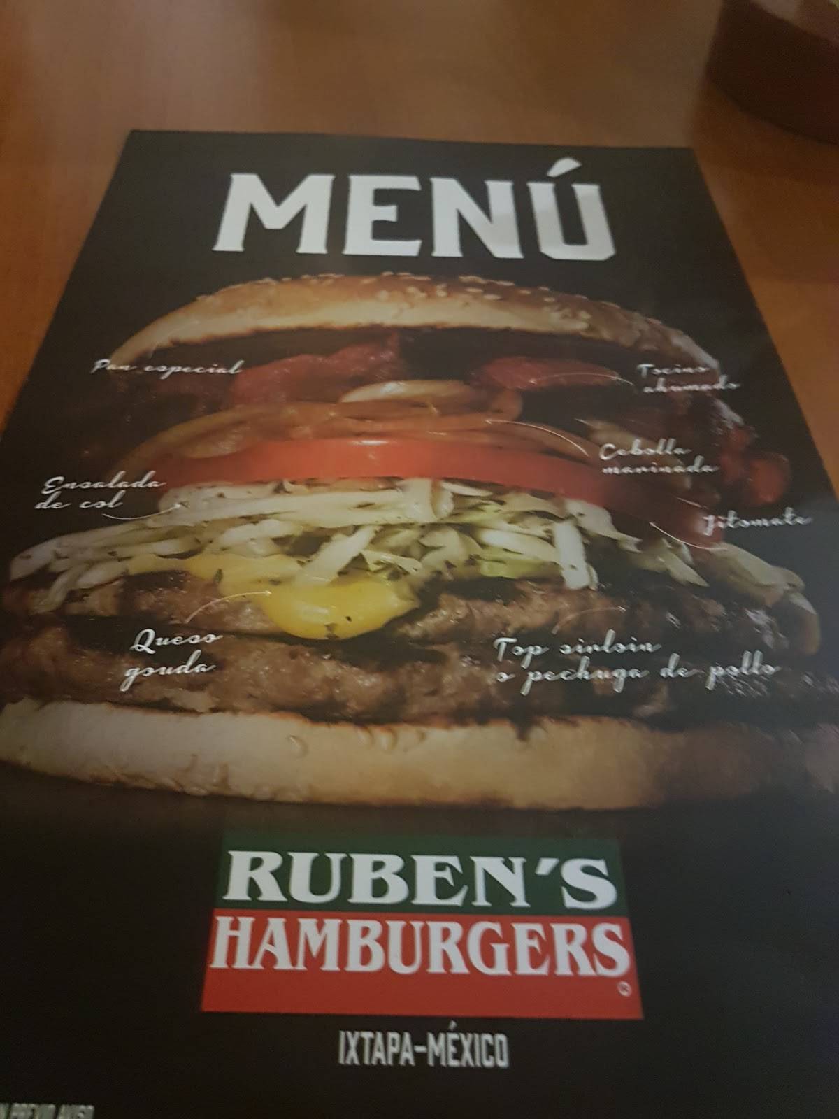 Carta del restaurante Rubens Hamburgers Acapulco Costera, Acapulco ...