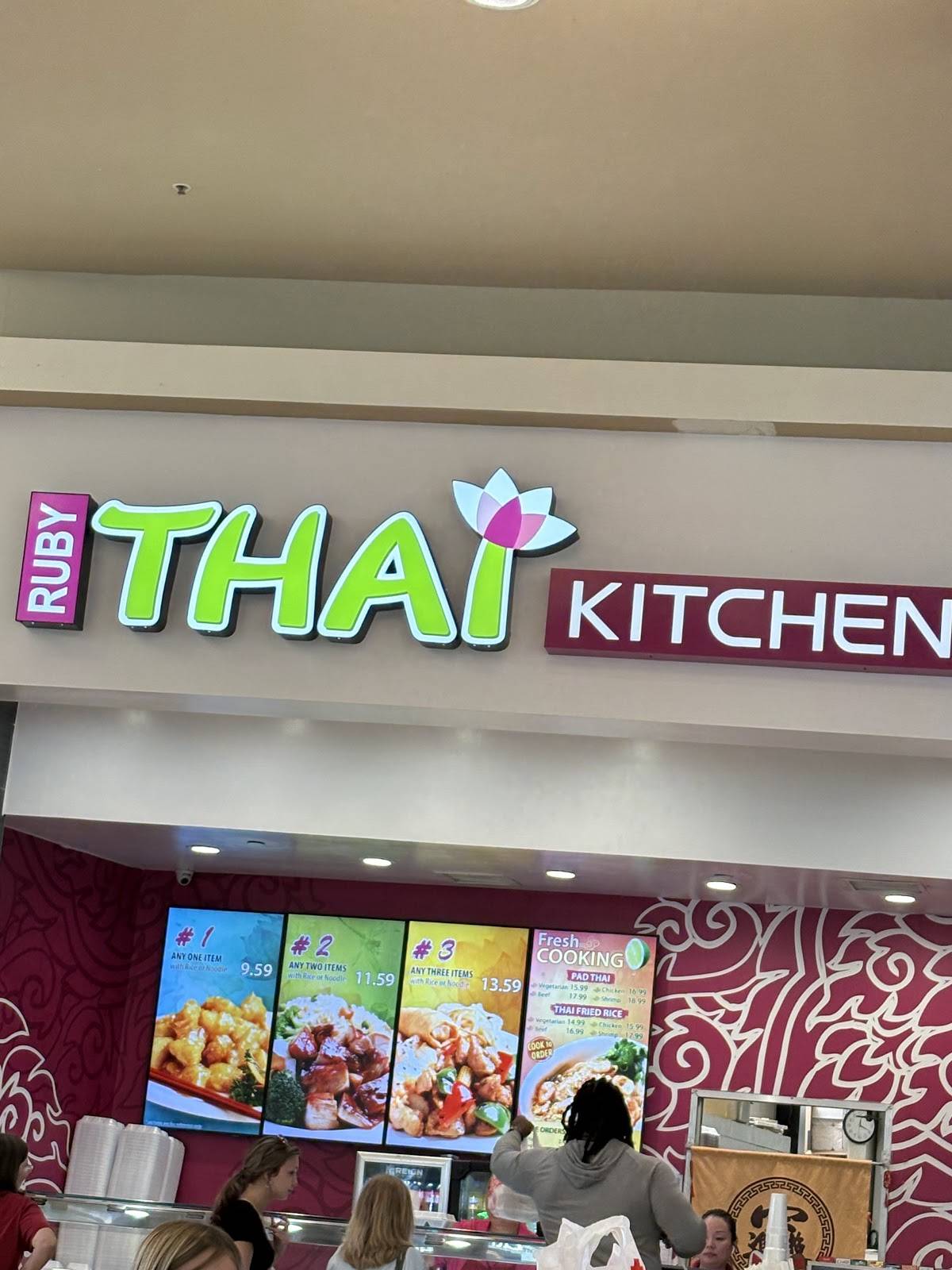 Menu at Ruby Thai Kitchen restaurant, Tulsa
