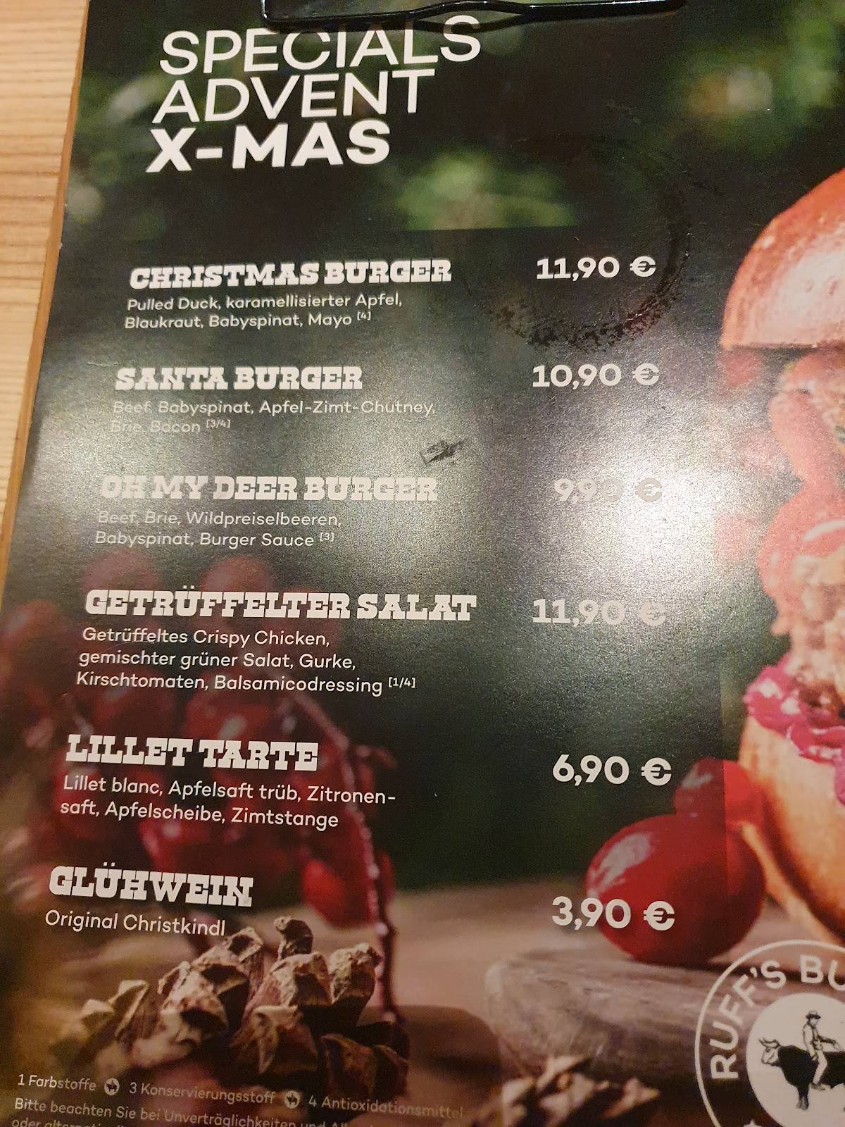 Speisekarte von Ruff's Burger & BBQ Nürnberg, Nürnberg