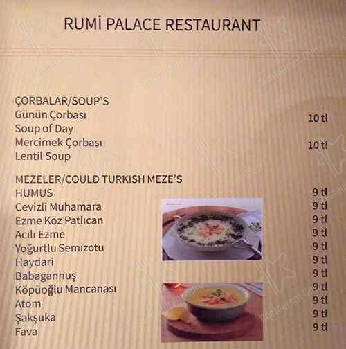 Carta de Rumi Palace, Estambul