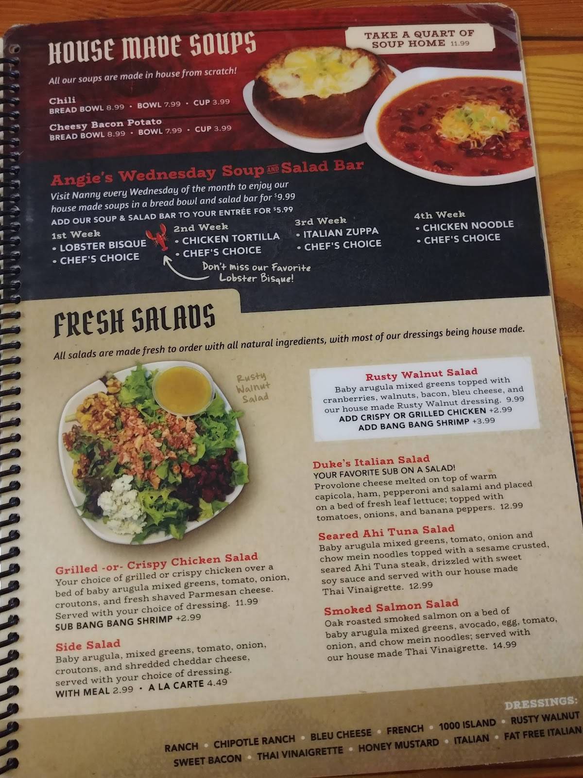 Menu at Rusty Keg Tavern pub & bar, Washington Court House