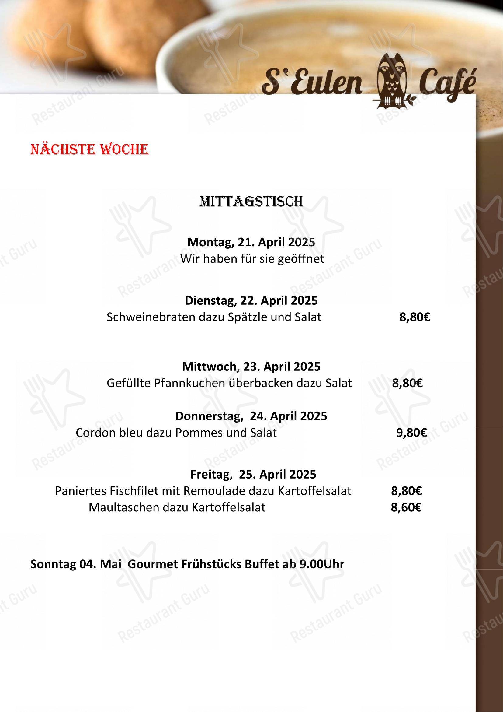 Carta de S'Eulen-Café Weißenhorn, Weißenhorn