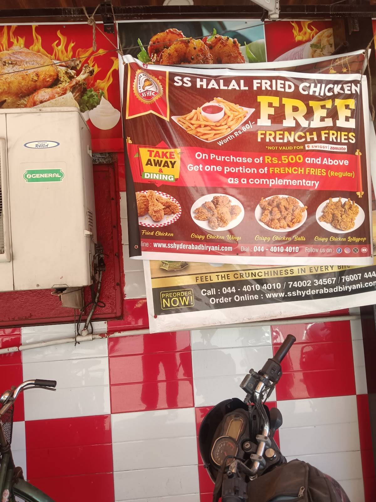 Menu at SS Hyderabad Biryani Perambur, Chennai, 332