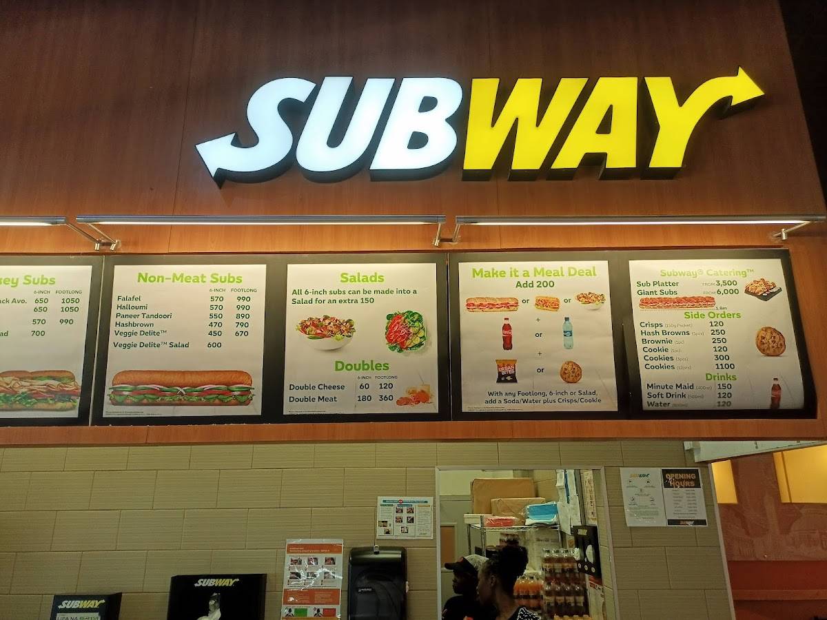 Menu at SUBZ - Westgate Mall, Nairobi, Westgate Mall