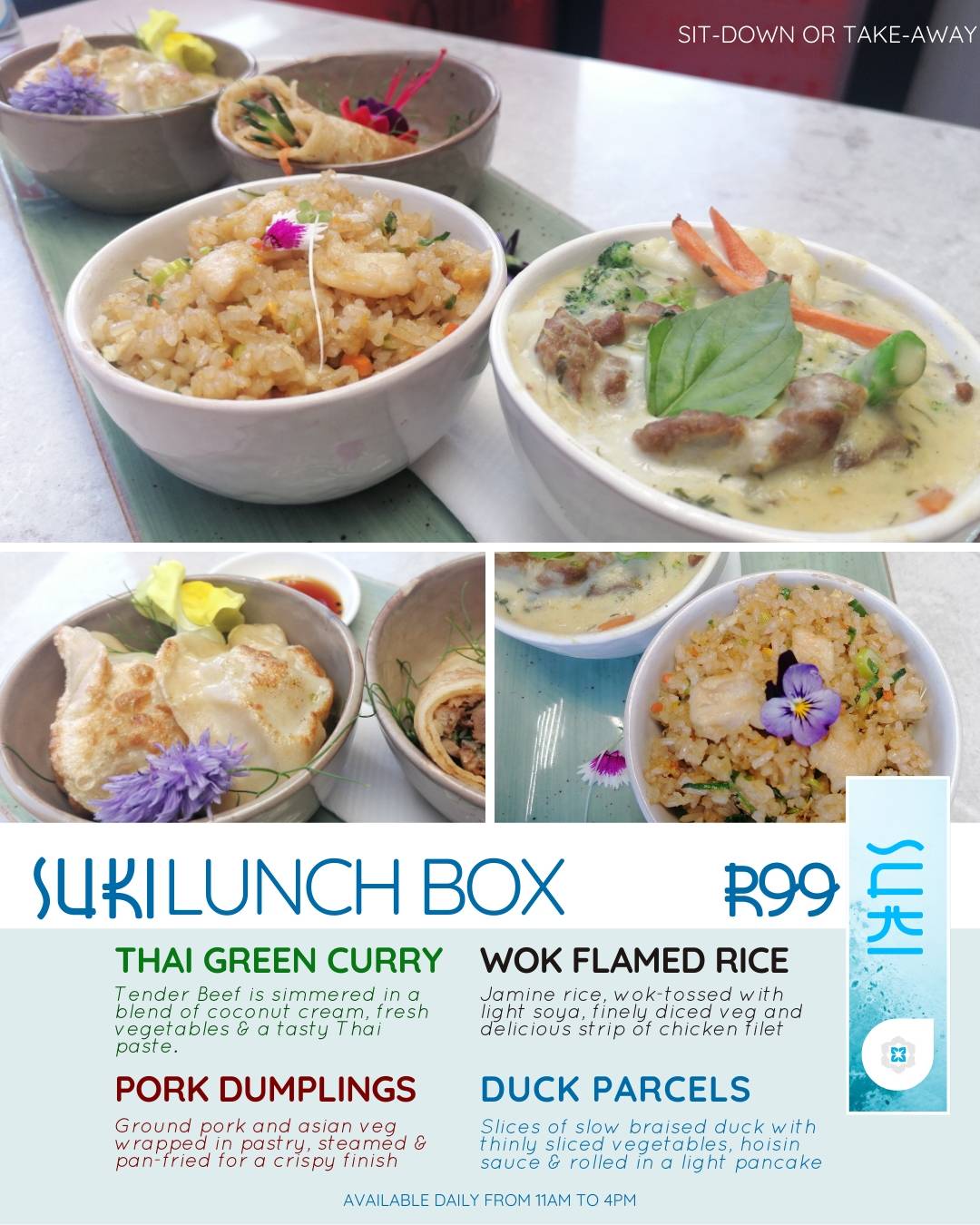 Menu at SUKI Sushi & Asian Cuisine restaurant, Port Elizabeth