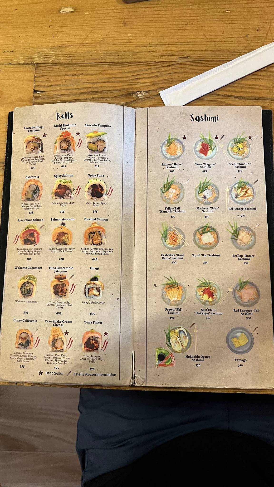 Carta del restaurante SUSHI Shokunin by Chef Migs, Ciudad Quezon