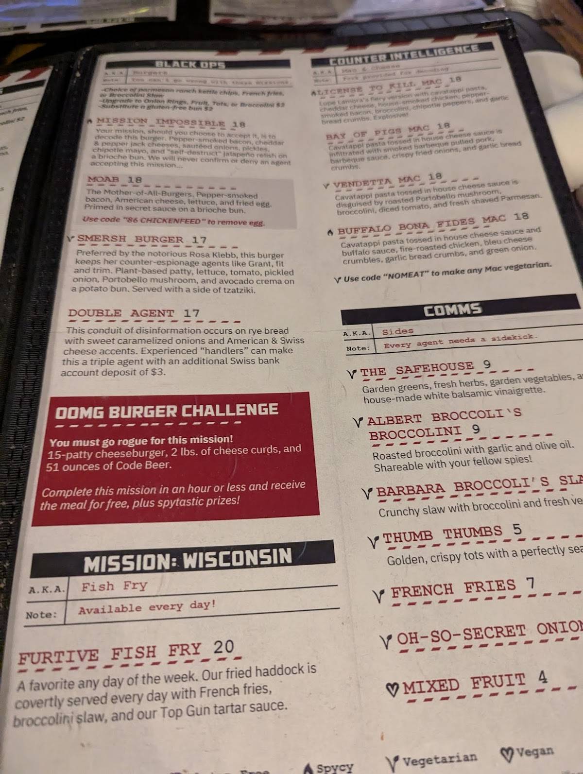 Menu at SafeHouse pub & bar, Milwaukee, 779 N Front St