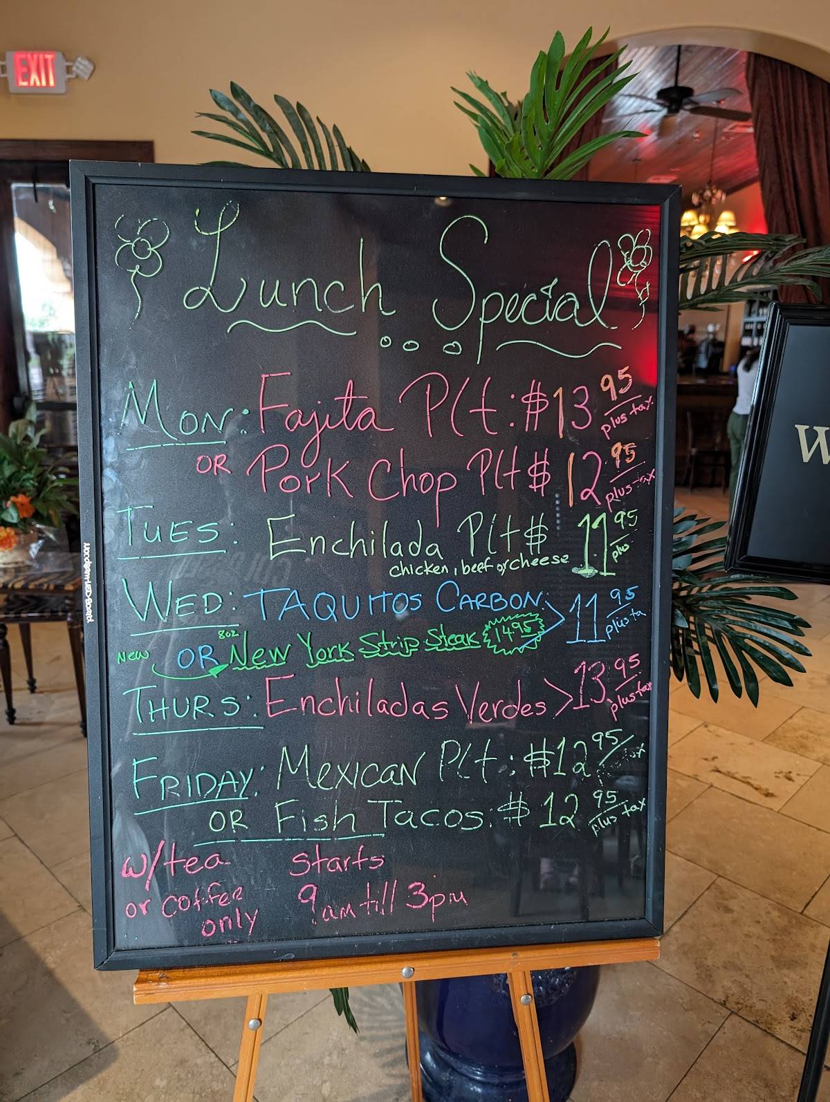Menu at Mary Lou's Cafe, San Antonio, McCullough Ave