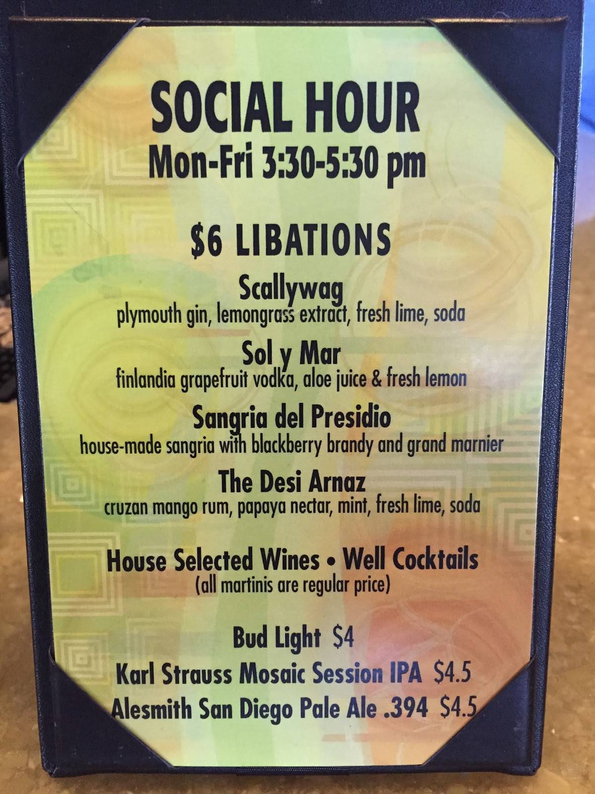 Menu at C Level Lounge steakhouse, San Diego, 880 Harbor Island Dr