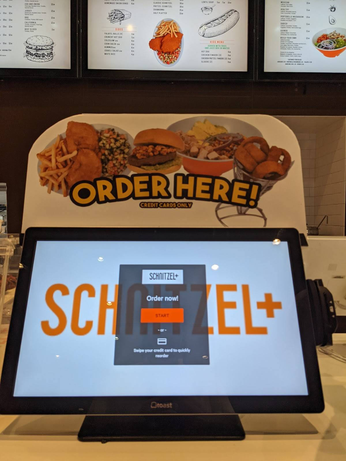 Menu at Schnitzel + restaurant, Teaneck
