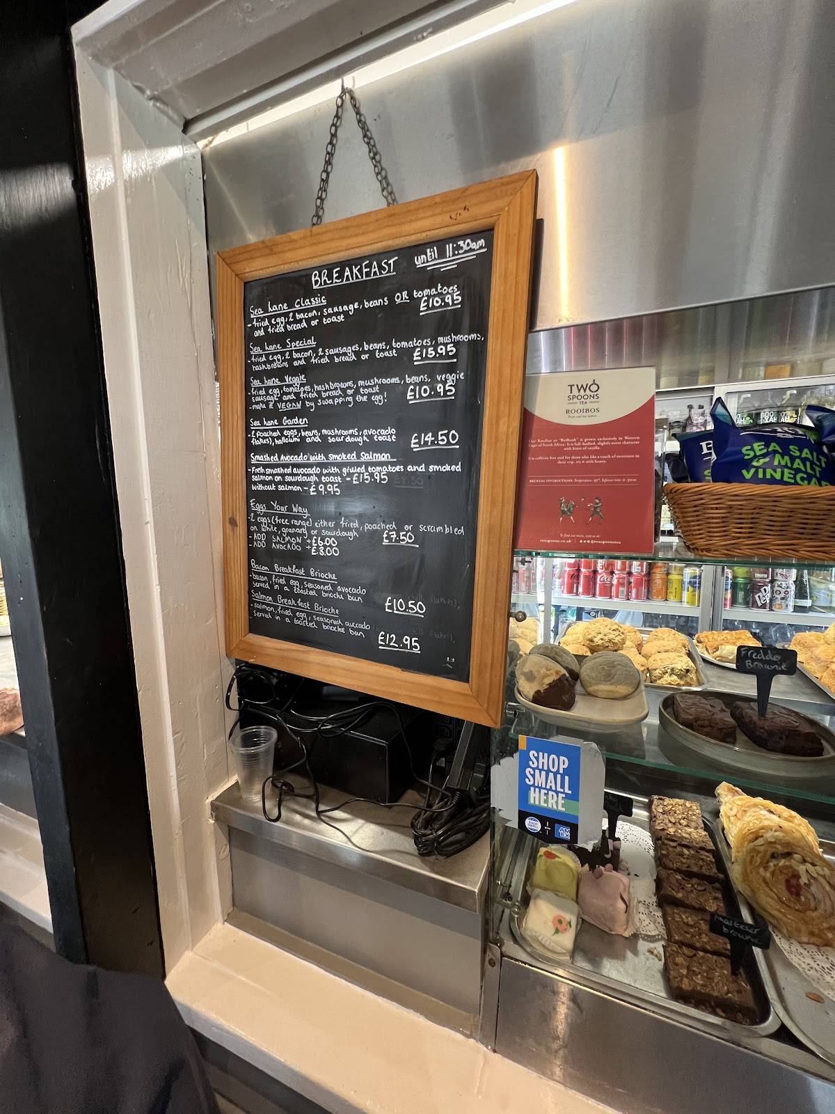 Menu at Sea Lane Café cafe, Worthing