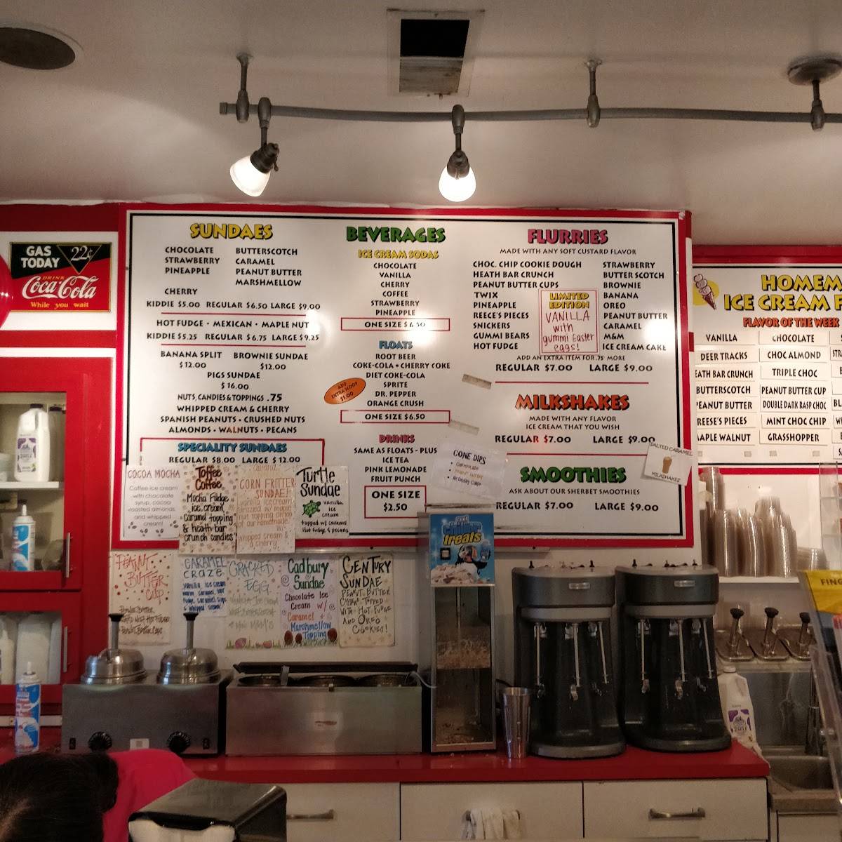 Menu at Seneca Farms restaurant, Penn Yan, NY-54A