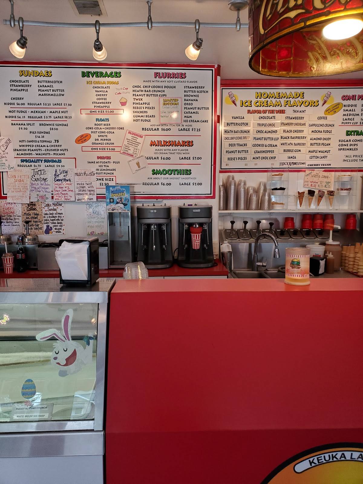 Menu at Seneca Farms restaurant, Penn Yan, NY-54A