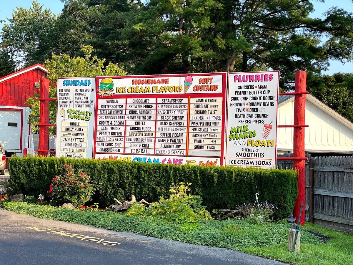 Menu at Seneca Farms restaurant, Penn Yan, NY-54A