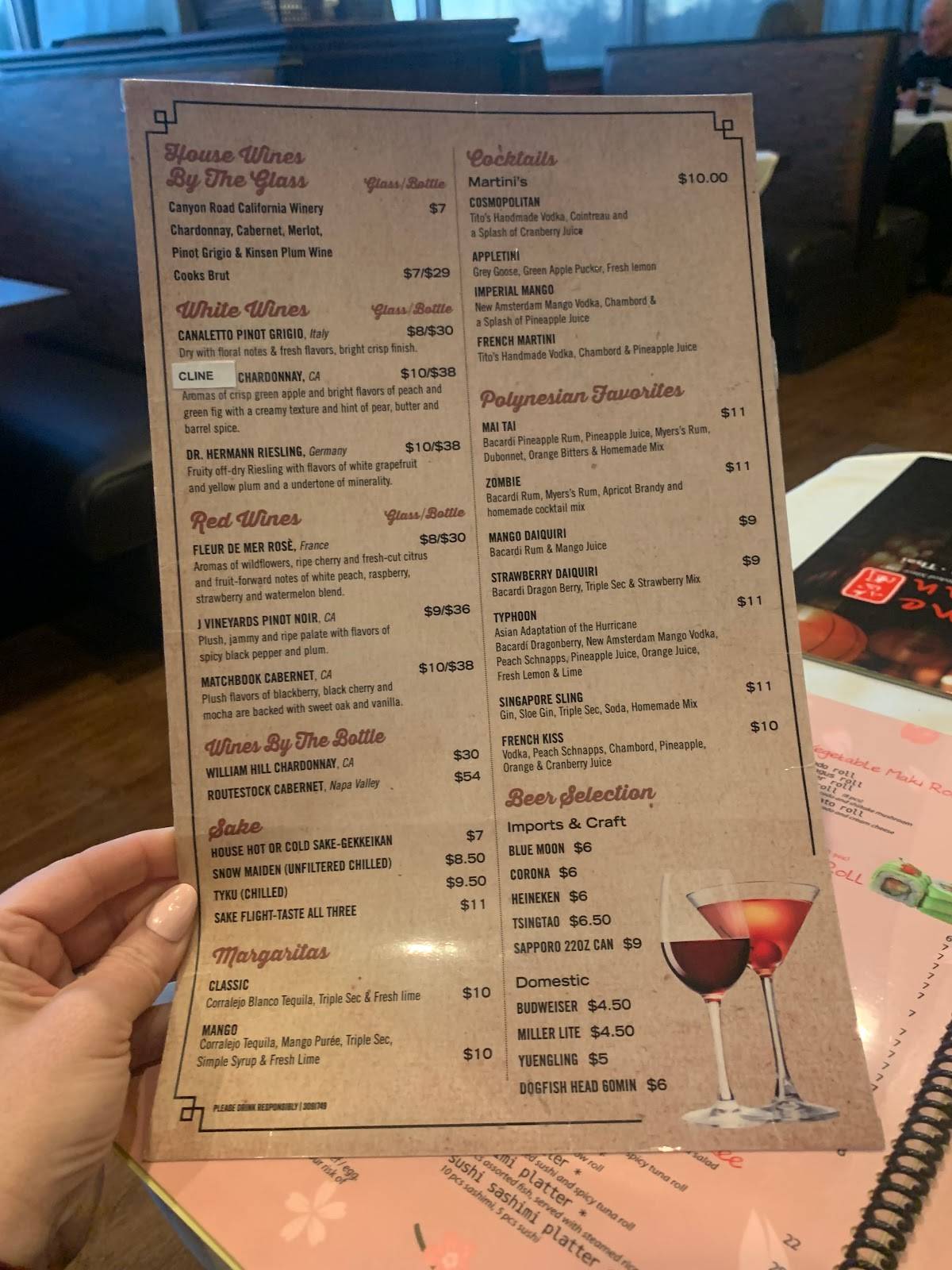 Menu at Sesame Inn restaurant, Pittsburgh, 711 Browns Ln Suite 1