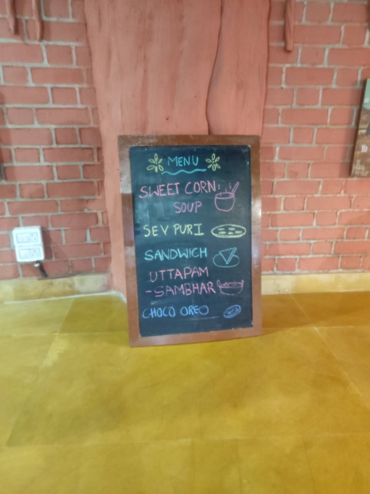 Menu at Seva Cafe, Ahmedabad