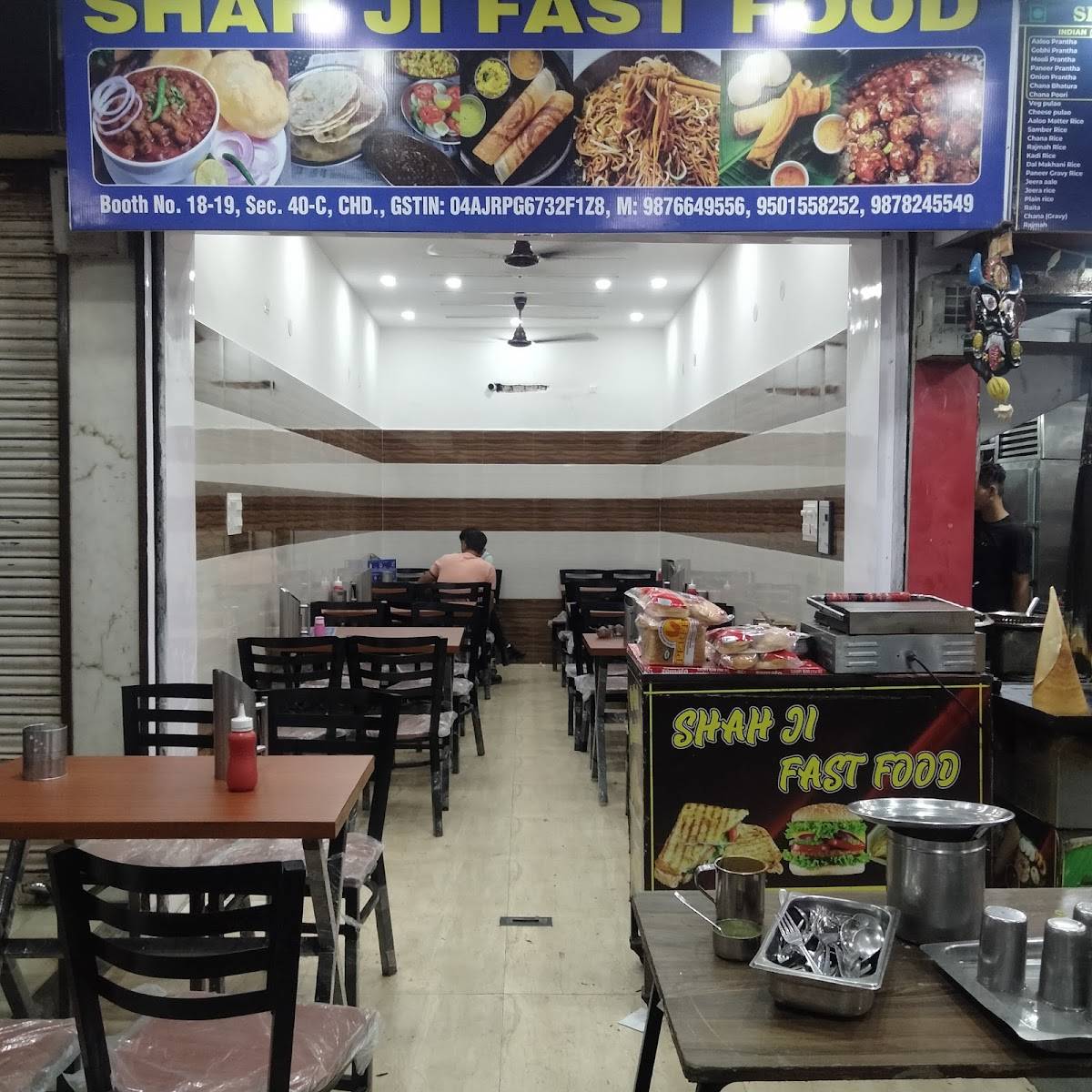 Menu at Shah Ji Fast Food, Chandigarh, Booth 161