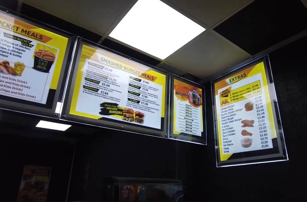 Menu at Shake Bee restaurant, Manchester