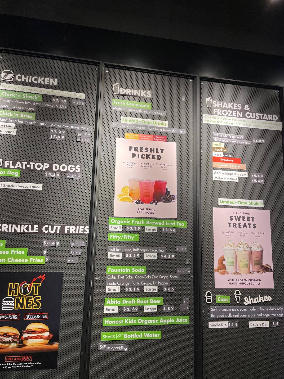 Carta del restaurante Shake Shack Herald Square, West New York, Broadway